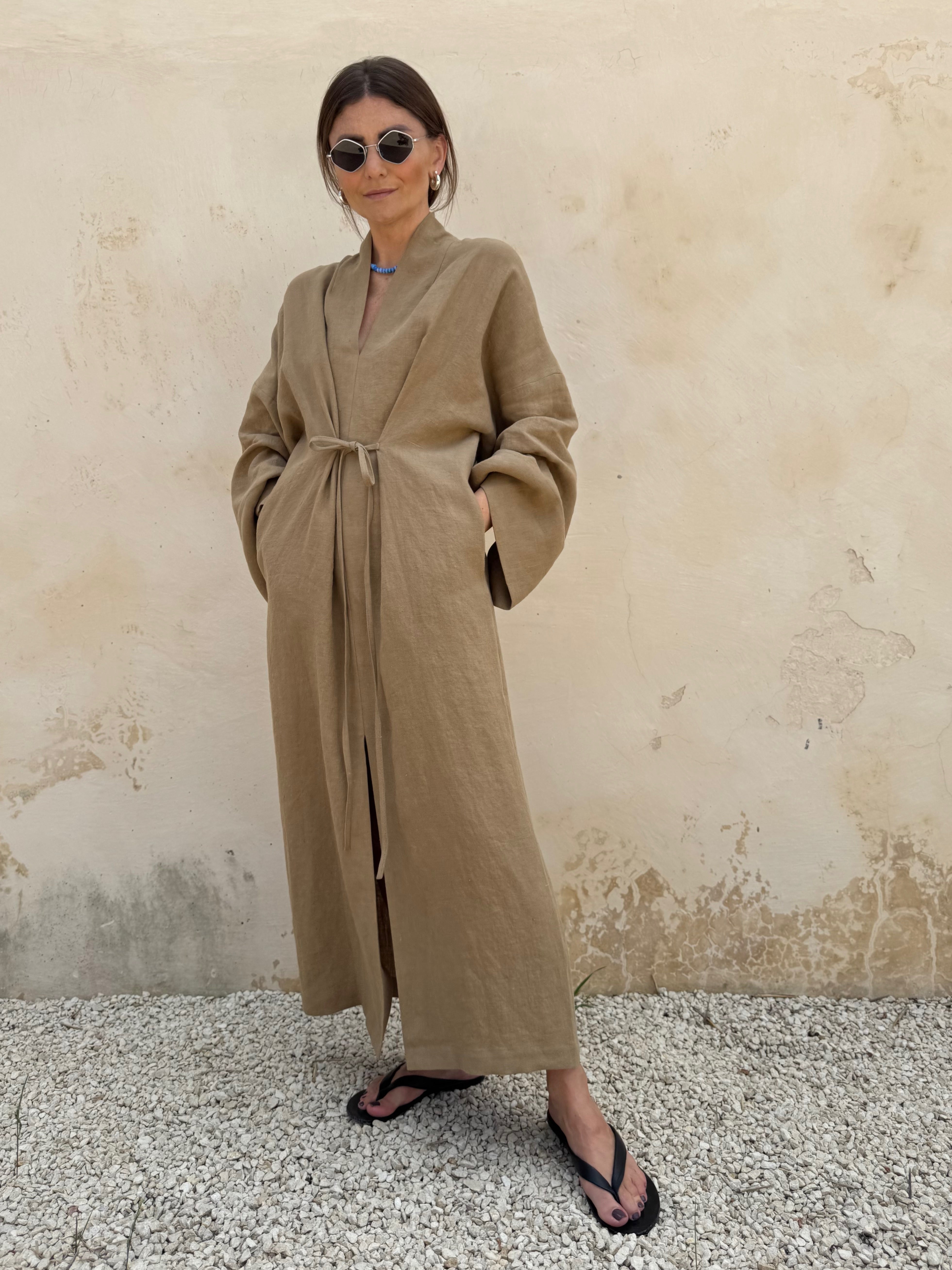 bari linen dress – ateljee gwubi